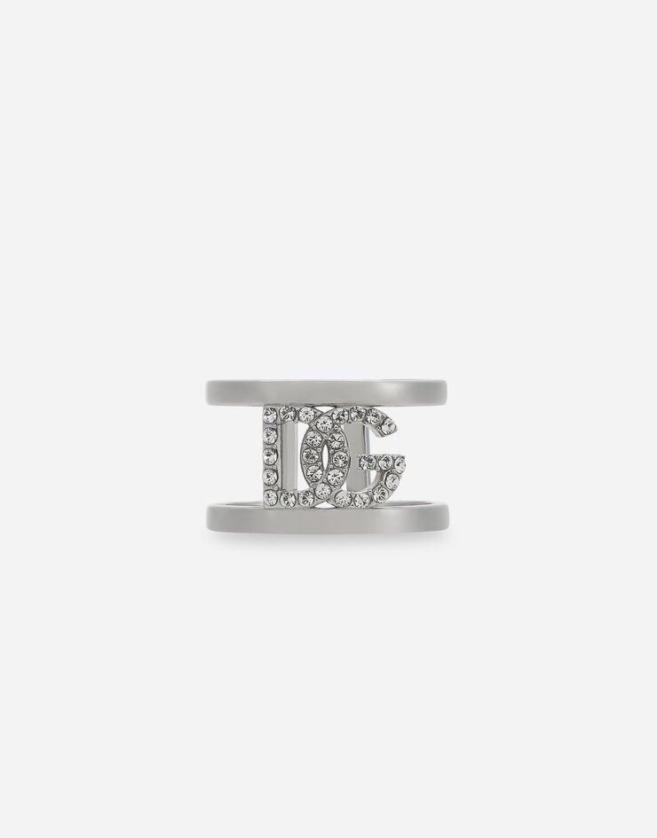 DG logo ring in Silver for | Dolce&Gabbana®
