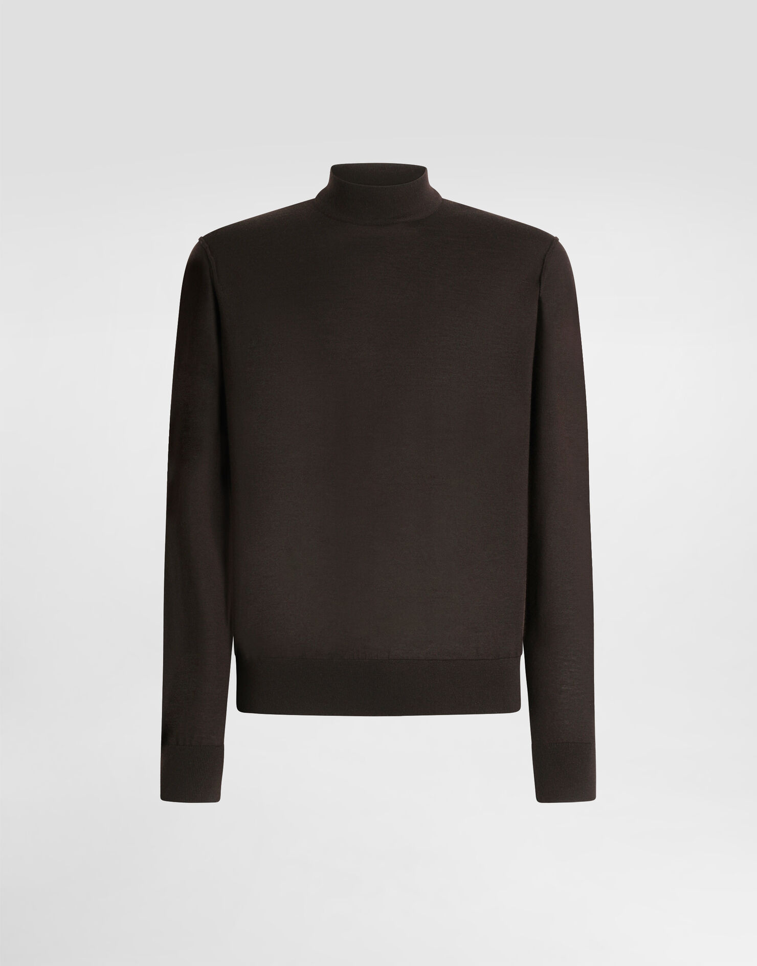 Pull à col roulé en cachemire en Brown pour homme | Dolce&Gabbana®