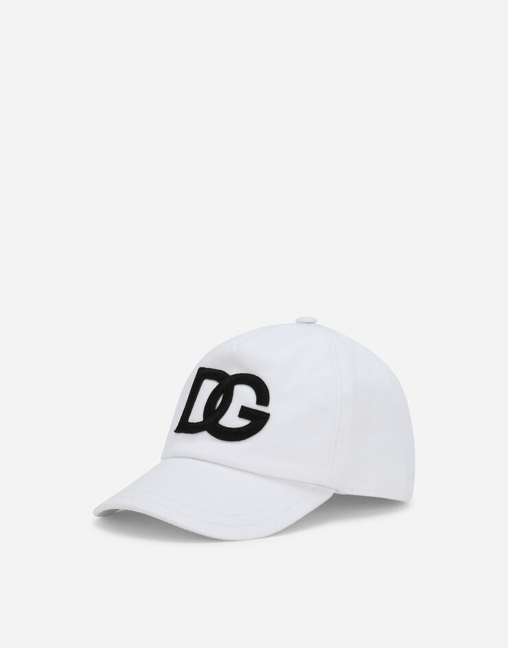 Baseball cap with DG logo patch in White for Boys | Dolce&Gabbana® US