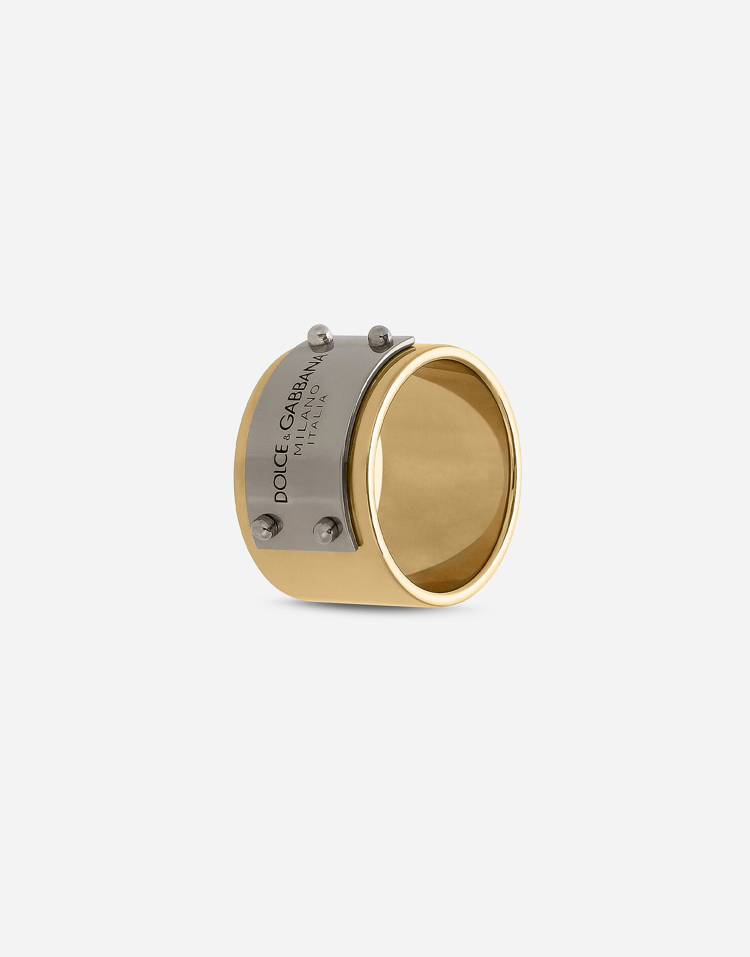 Ring with Dolce&Gabbana tag in Gold for Men | Dolce&Gabbana® US