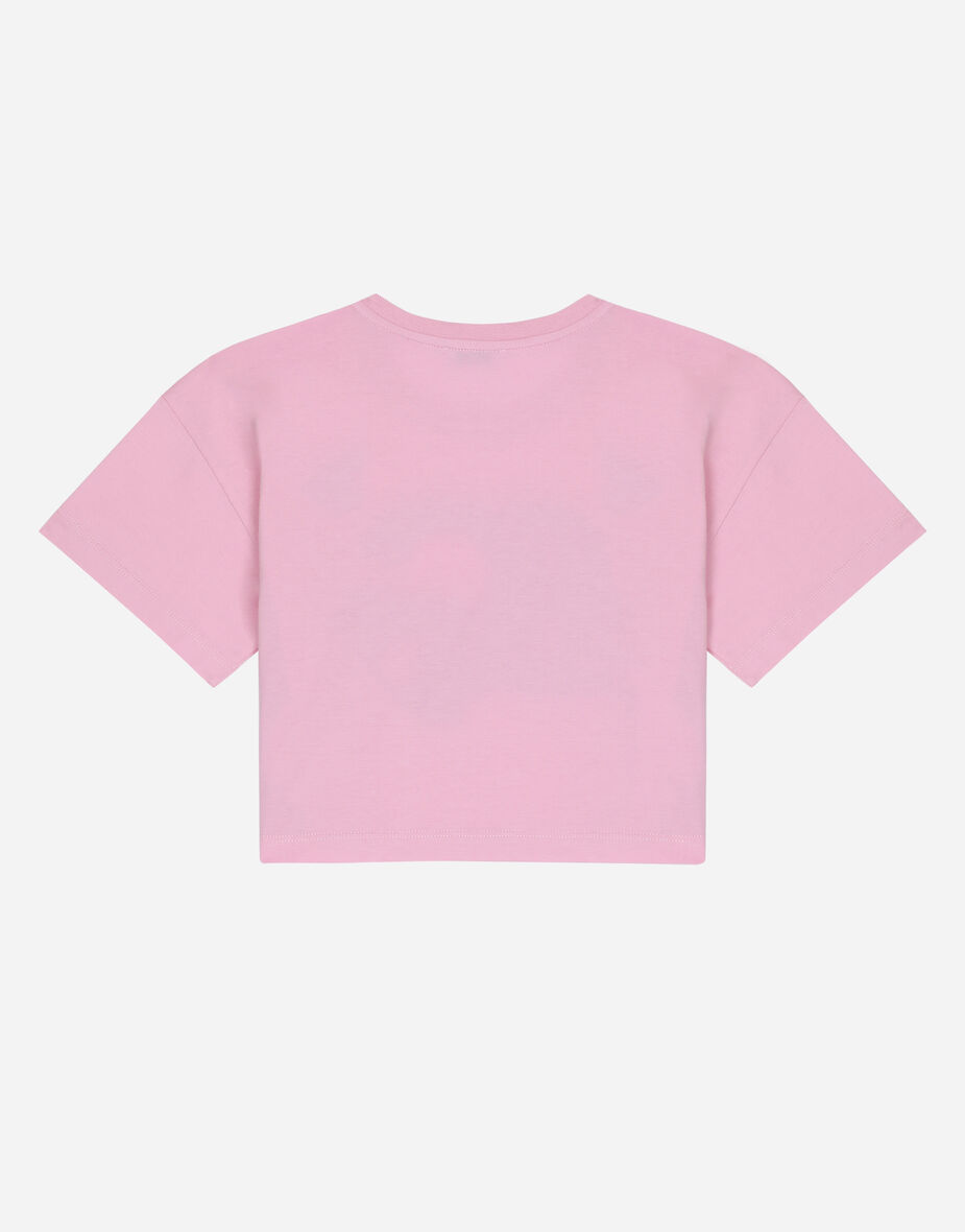 T-SHIRT MANICA CORTA in Pink for Women | Dolce&Gabbana®