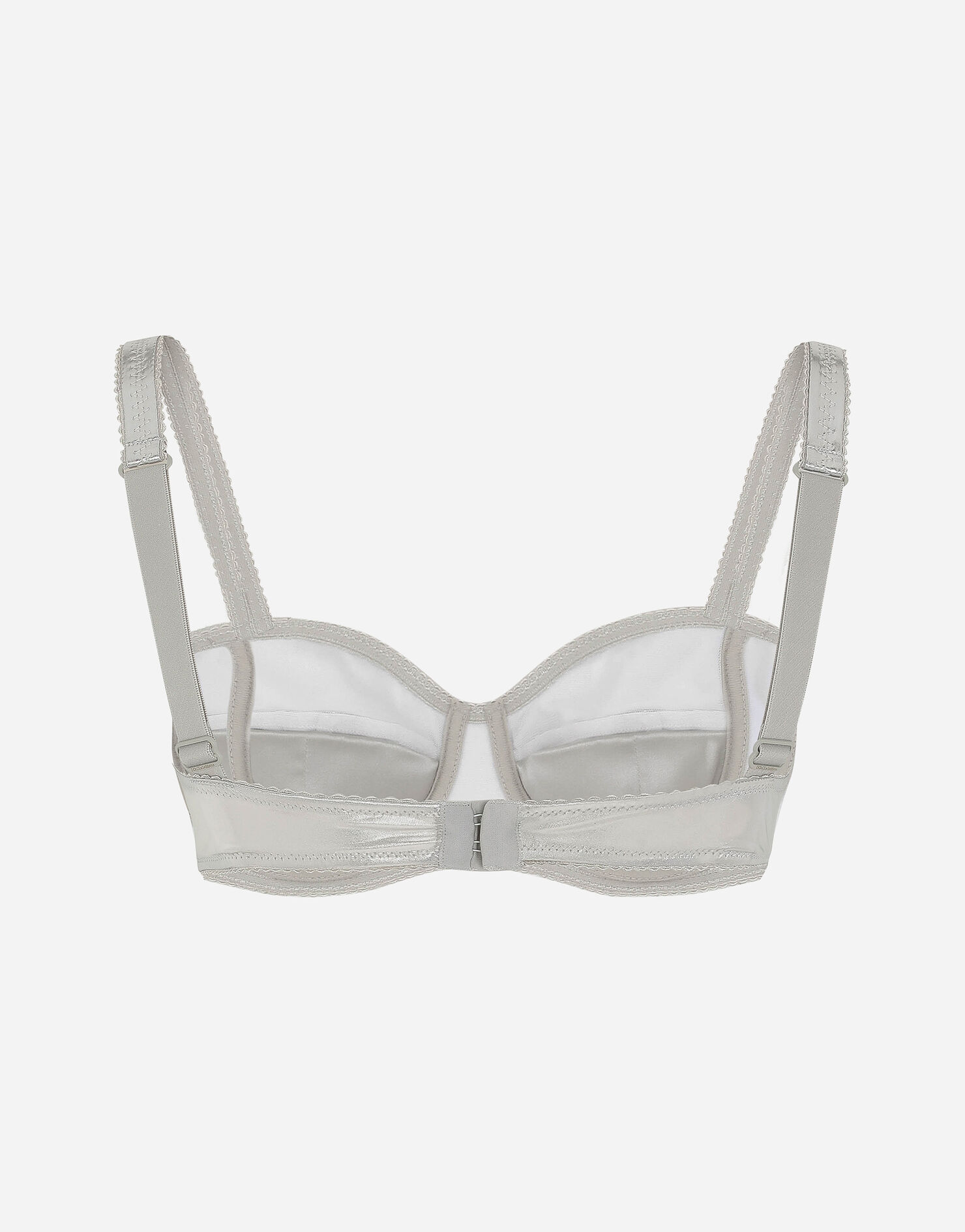 Foiled jersey balconette bra in Silver for Women | Dolce&Gabbana® US