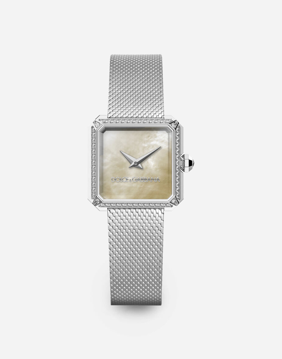 Sofia steel watch with diamonds in Multicolor for Women | Dolce&Gabbana®