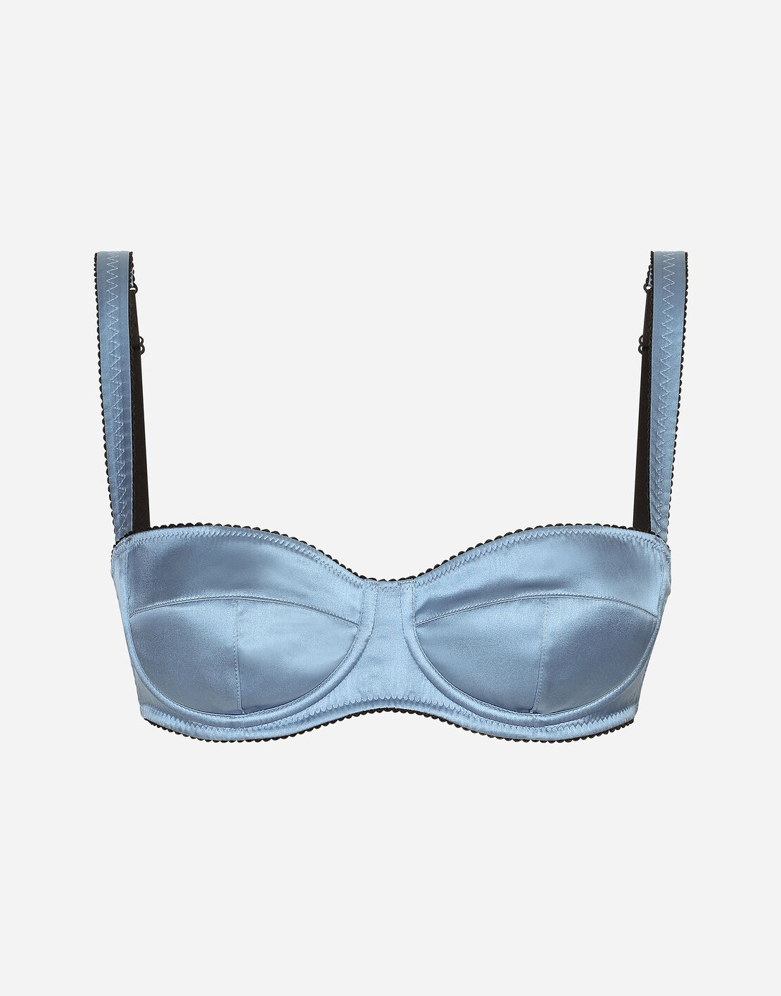 Satin balconette bra in Light Blue for Women | Dolce&Gabbana® US