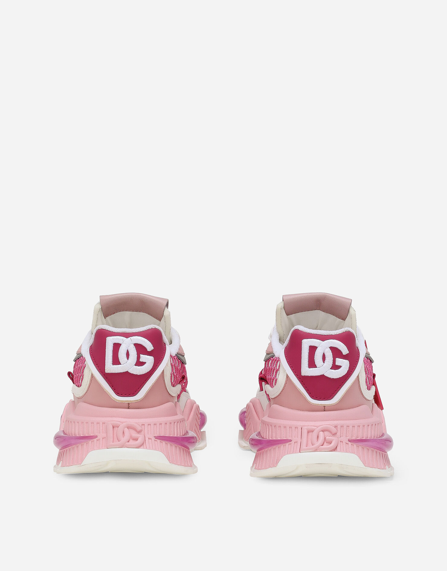 Mixed-material Airmaster sneakers in Pink for Women | Dolce&Gabbana® US