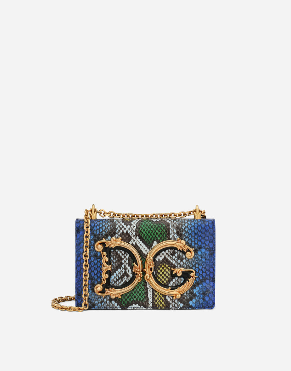 Medium DG Girls shoulder bag in Blue for Women | Dolce&Gabbana® US
