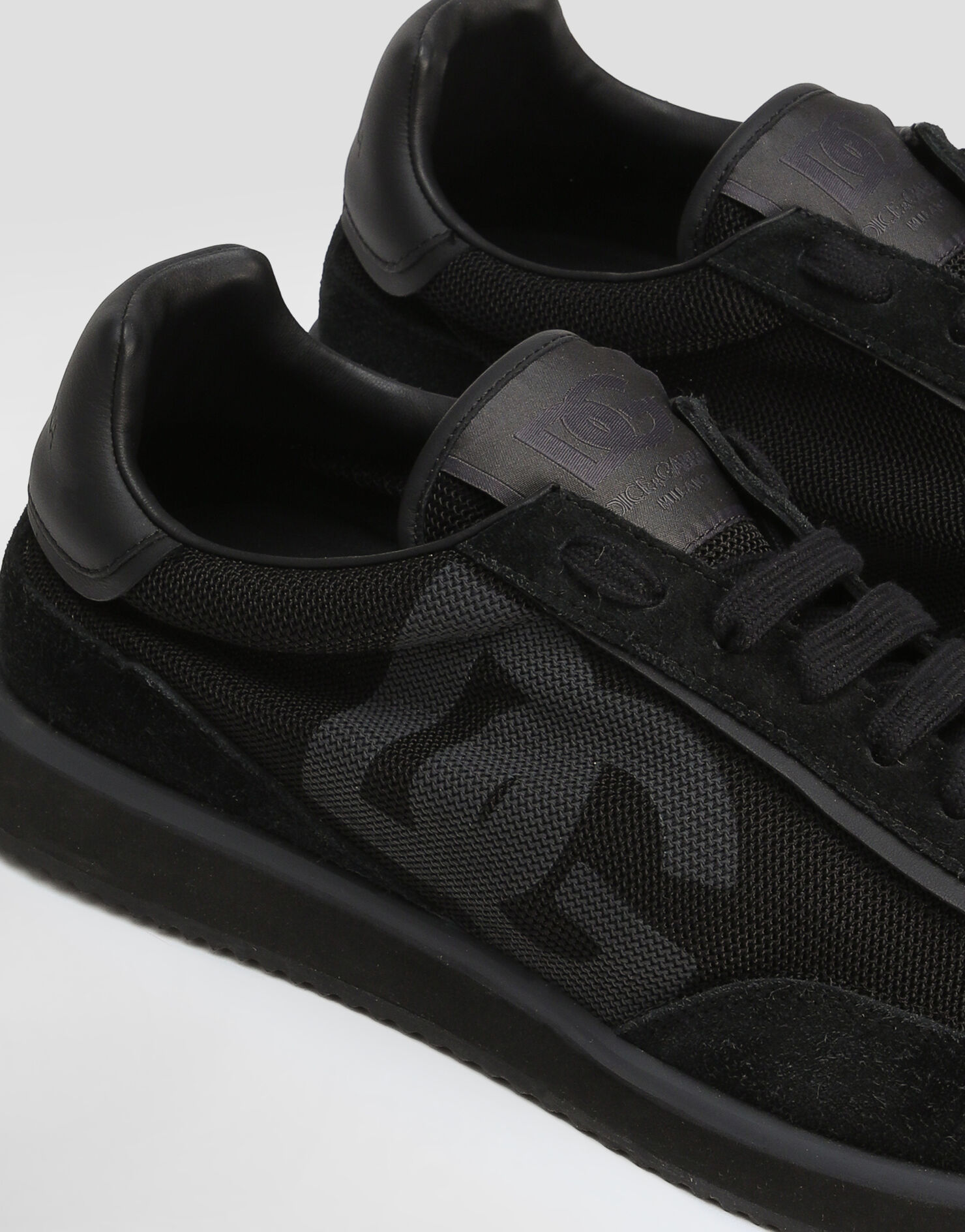 Mixed-material DG CUSHION sneakers in Black for Men | Dolce&Gabbana® US