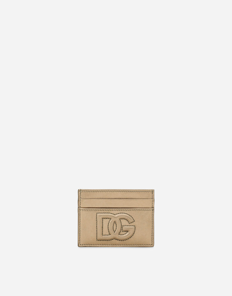 DG Logo card holder en Dorado de Mujer | Dolce&Gabbana®