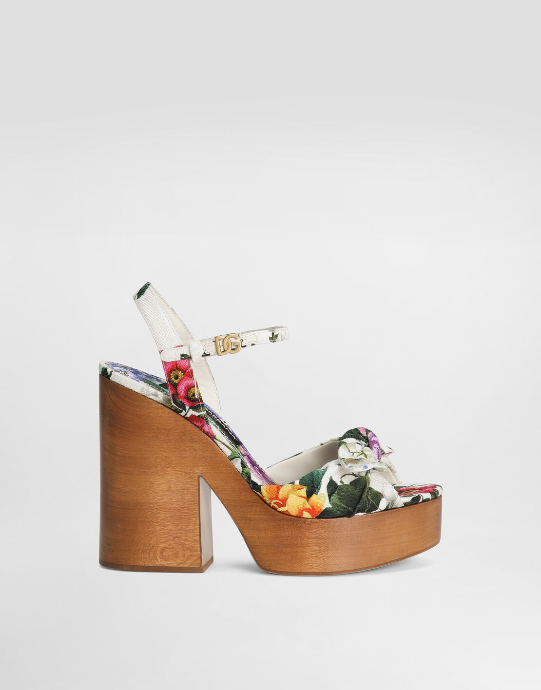 Jacquard platform sandals in Print for Women | Dolce&Gabbana® US
