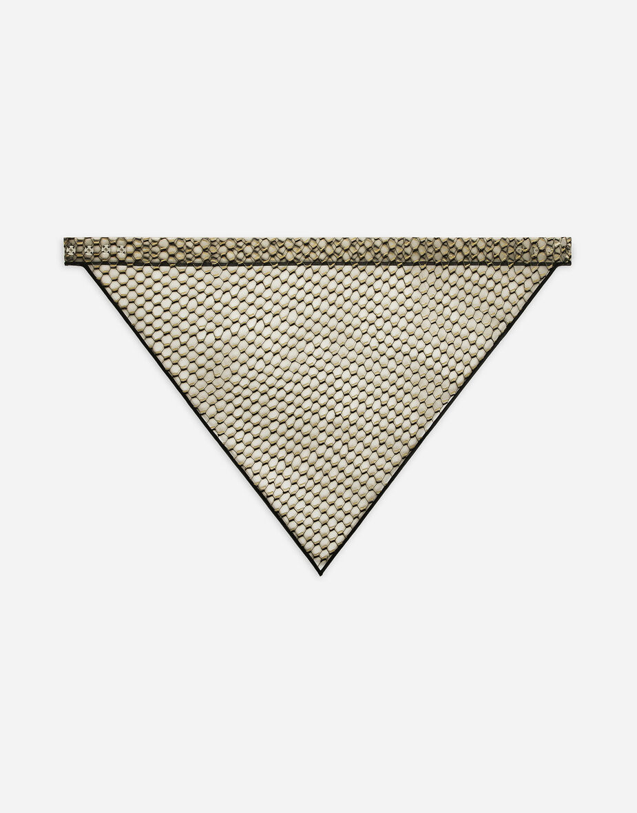 PVC triangle veil in White for Women | Dolce&Gabbana® US