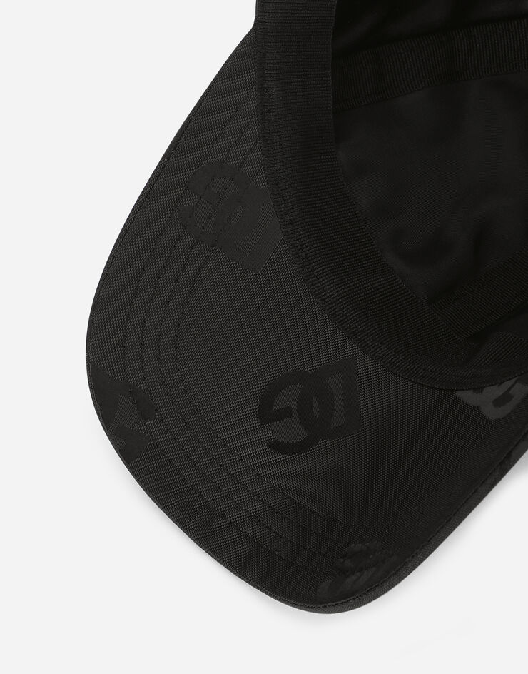 Jacquard baseball cap with all-over DG logo in Black for Men | Dolce ...