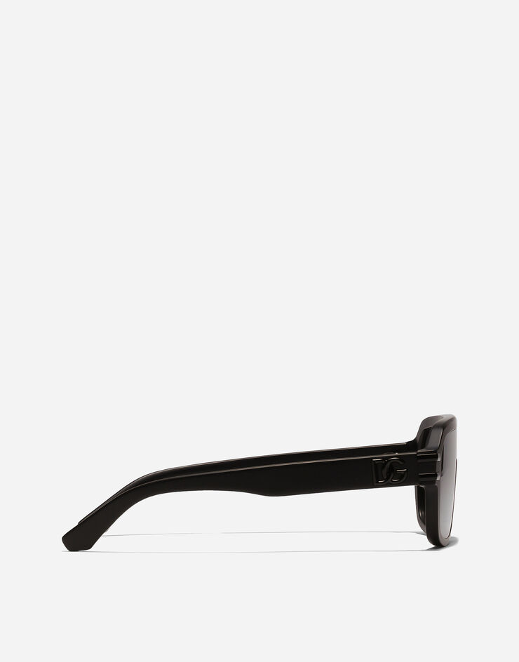 DG Griffe Sunglasses in Matte black for Men | Dolce&Gabbana®