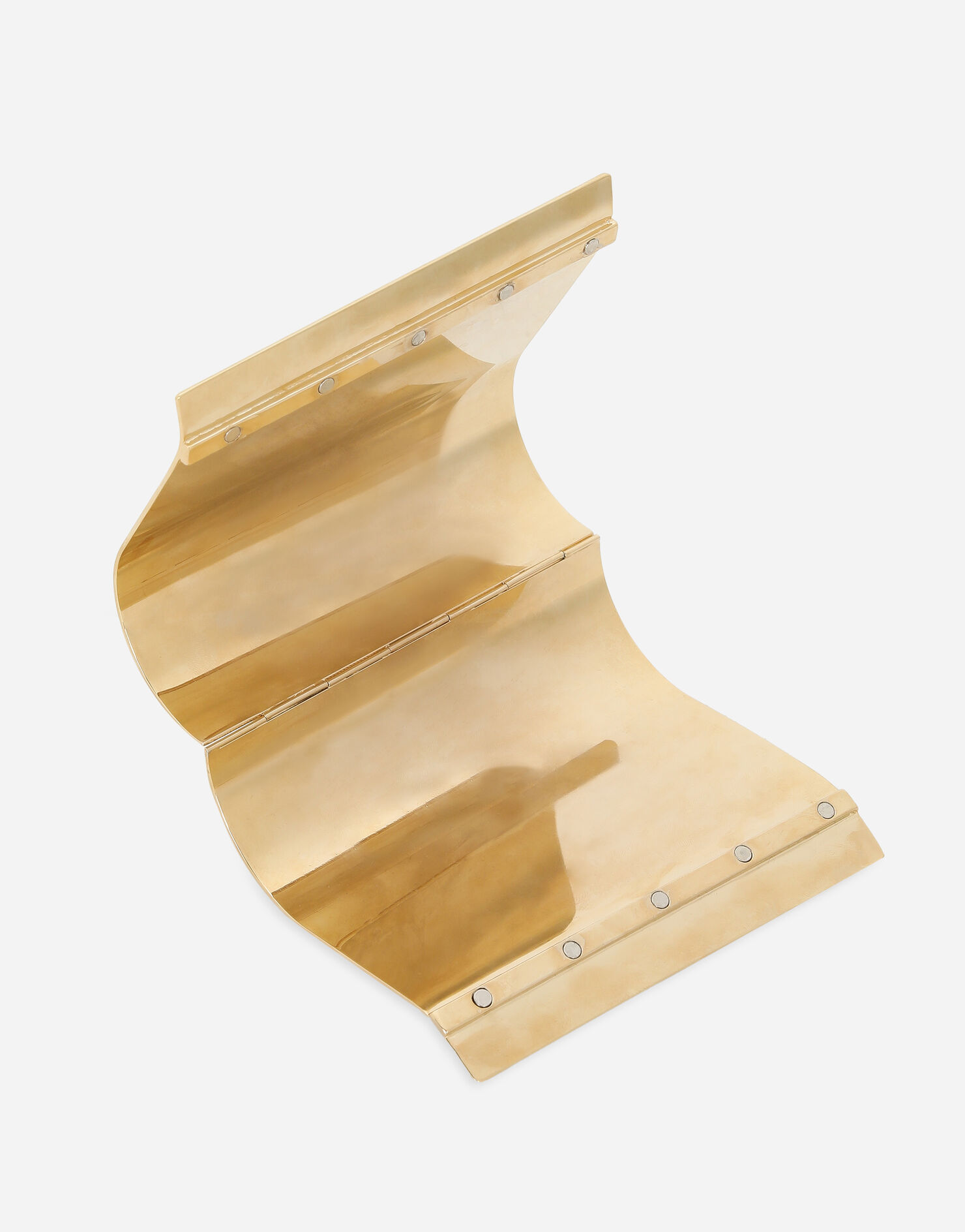 Rigid metal cuffs and rhinestone-detailed buttons in Gold for Women ...