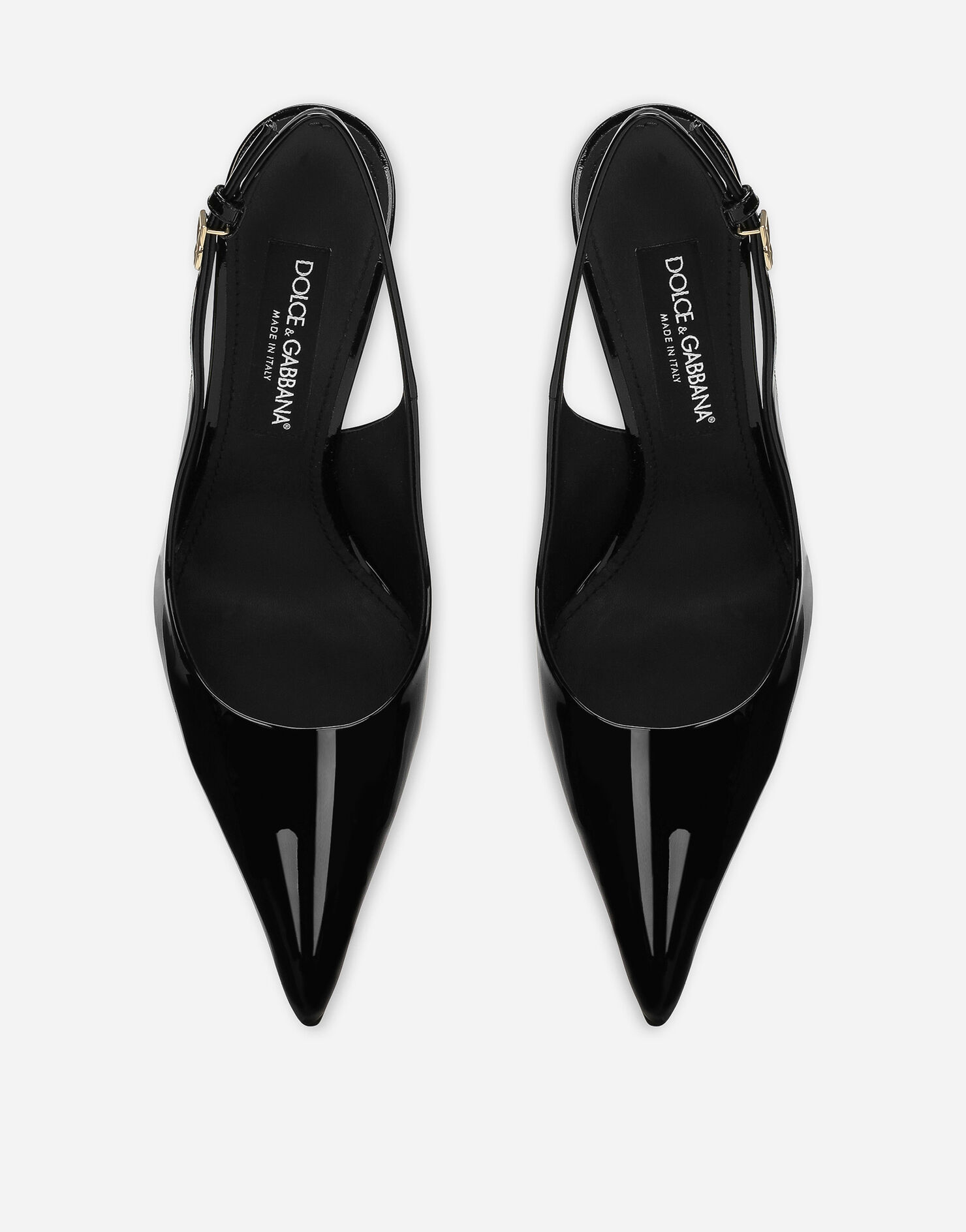 Patent leather slingbacks in Black for Women | Dolce&Gabbana® US