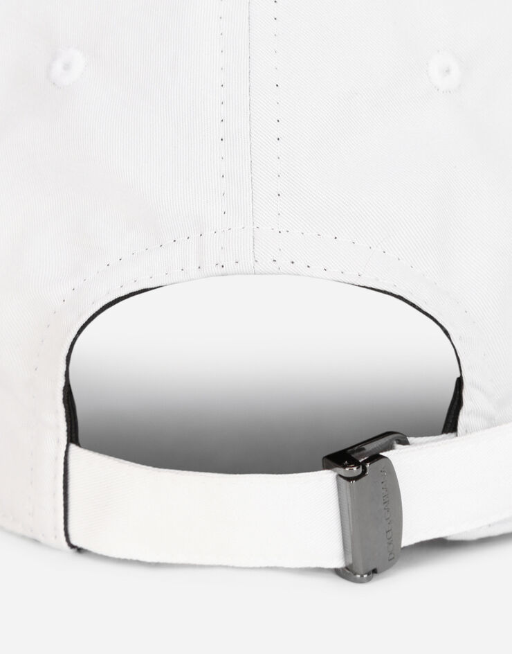 Baseball cap with branded plate en BLANCO de Hombre | Dolce&Gabbana®
