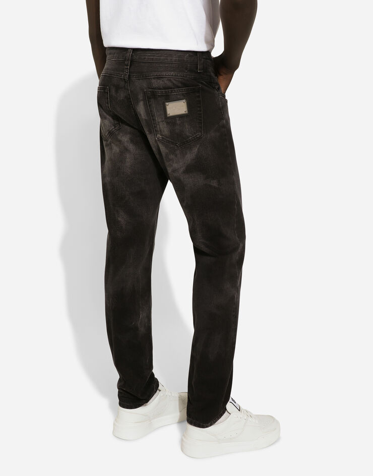 Regular-fit gray denim jeans in Grey for Men | Dolce&Gabbana®