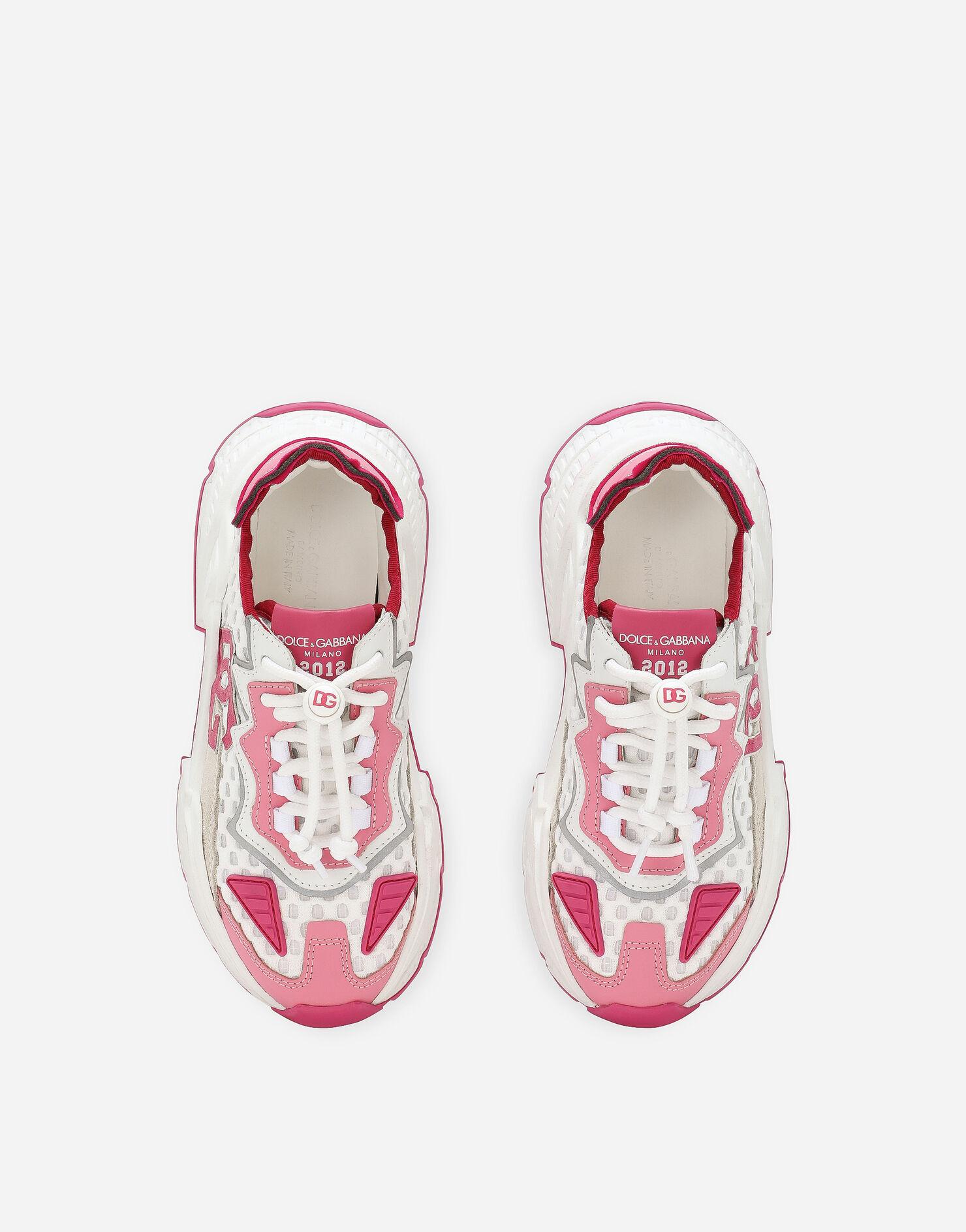 Mixed-materials Daymaster sneakers in Pink for Girls | Dolce&Gabbana® US