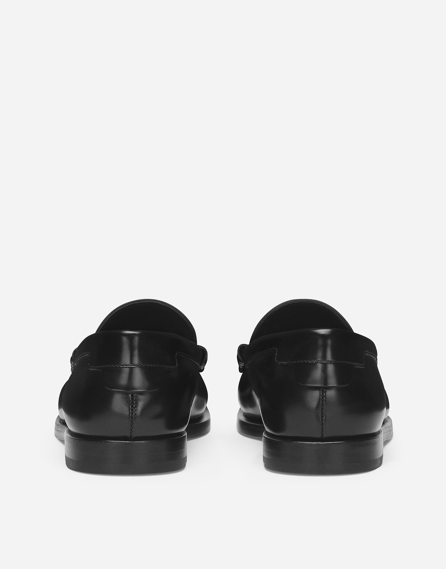 Brushed calfskin loafers in Black for Men | Dolce&Gabbana® US