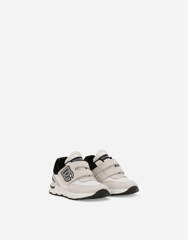 Mixed-material sneakers in White for Boys | Dolce&Gabbana®
