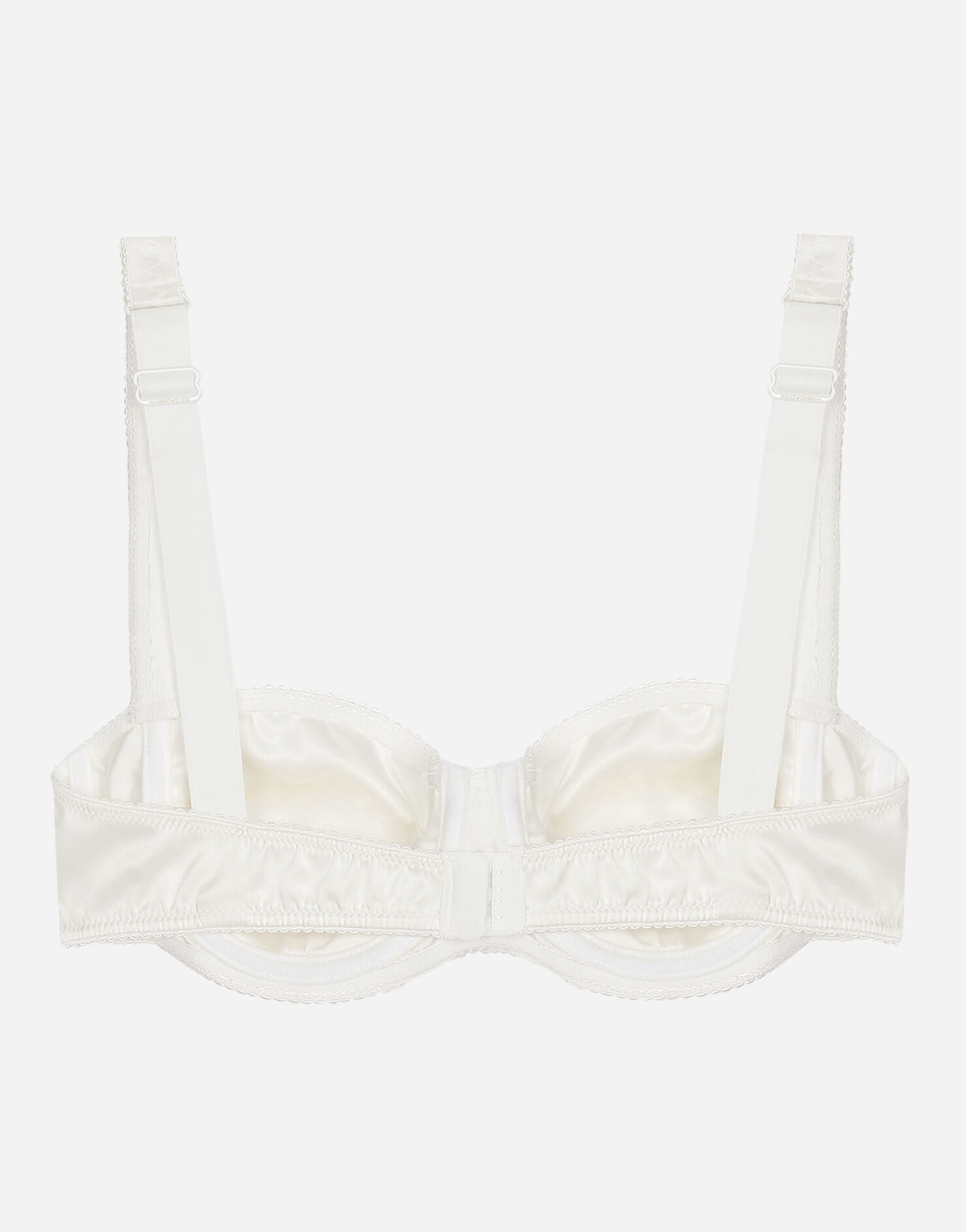 Satin balconette bra in White for Women | Dolce&Gabbana® US
