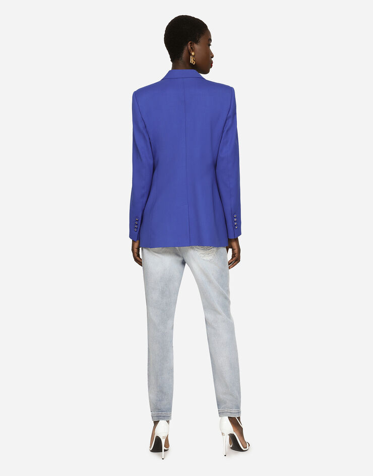 Two-way stretch wool jacket in Multicolor for Women | Dolce&Gabbana® US