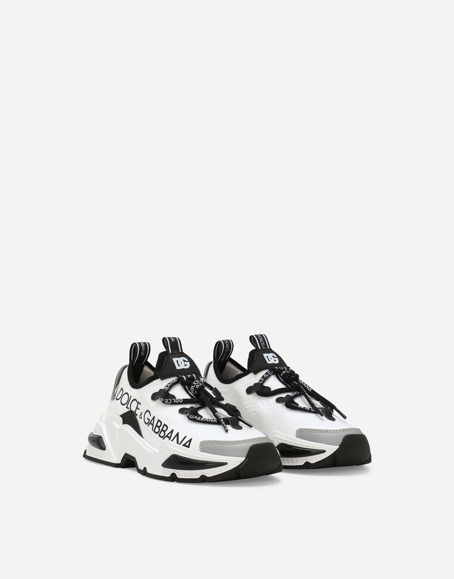 Mixed-material Airmaster sneakers in White for Men | Dolce&Gabbana® US