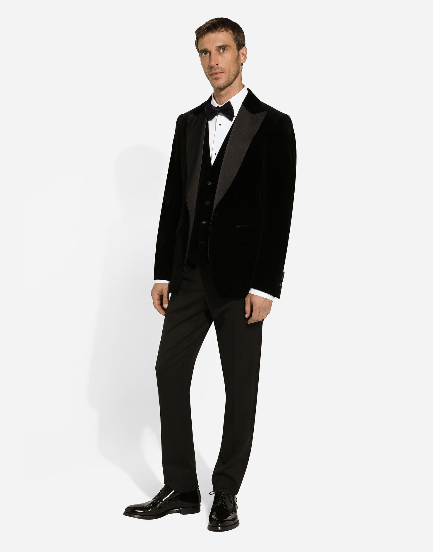Velvet tuxedo jacket in Black for Men | Dolce&Gabbana® US