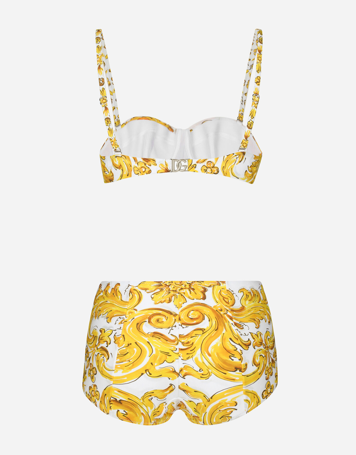 Majolica Print Balconette Bikini Top And Bottoms In Print For Women