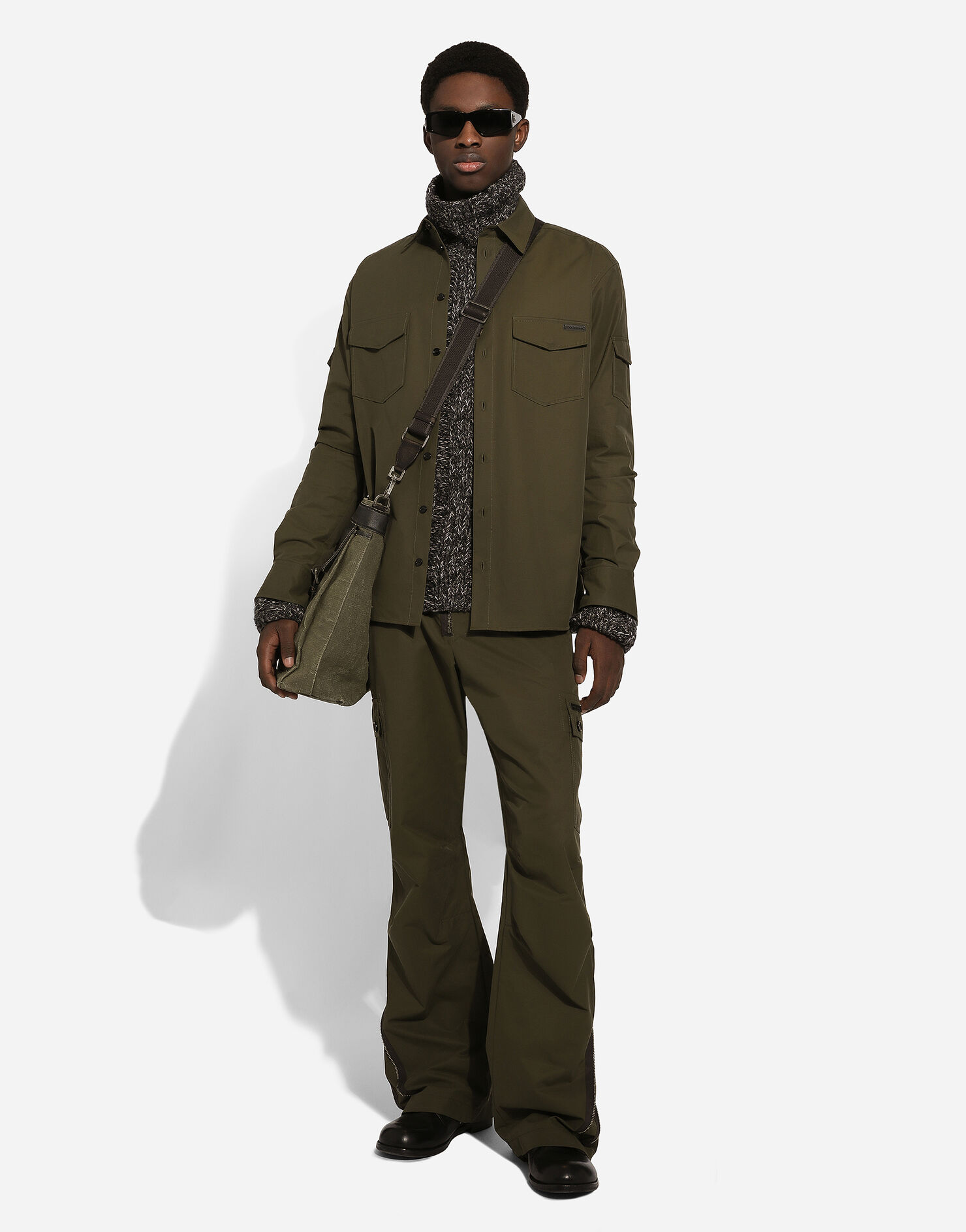 Technical fabric cargo pants in Multicolor for Men | Dolce&Gabbana® US