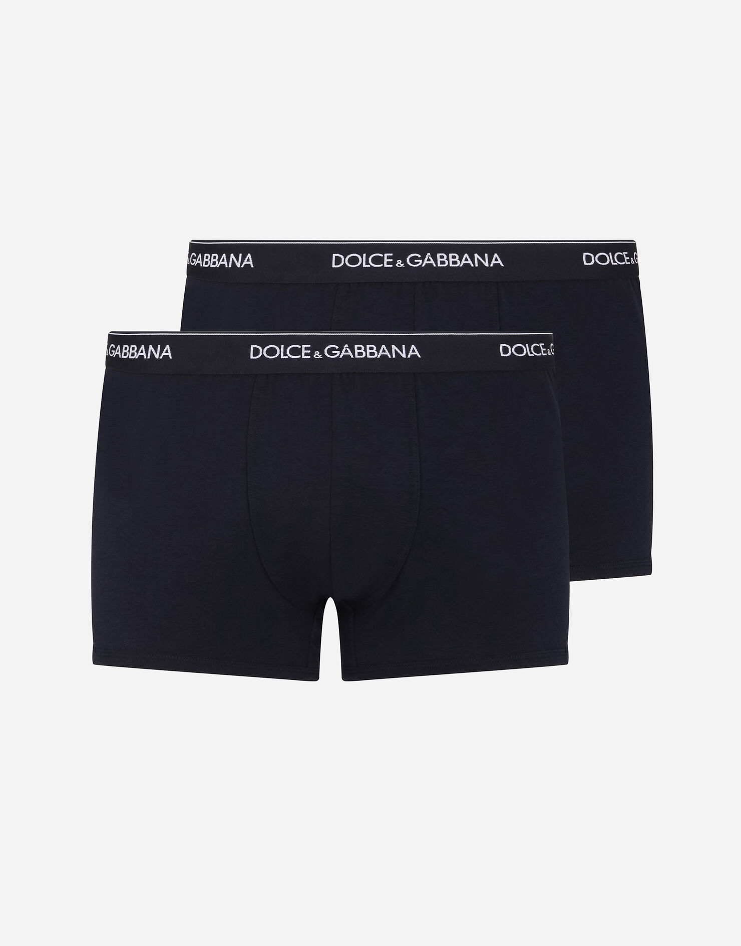 Stretch cotton regular-fit boxers two-pack in Blue for Men | Dolce ...