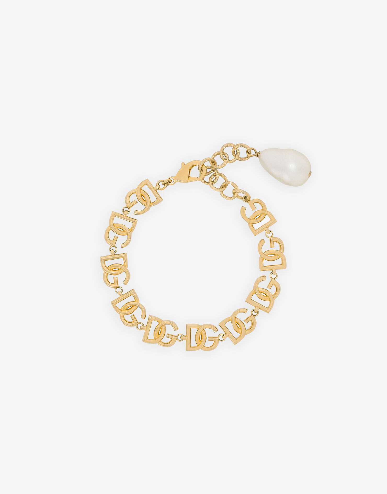 Bracelet with multiple DG logos in Gold for Women | Dolce&Gabbana® US