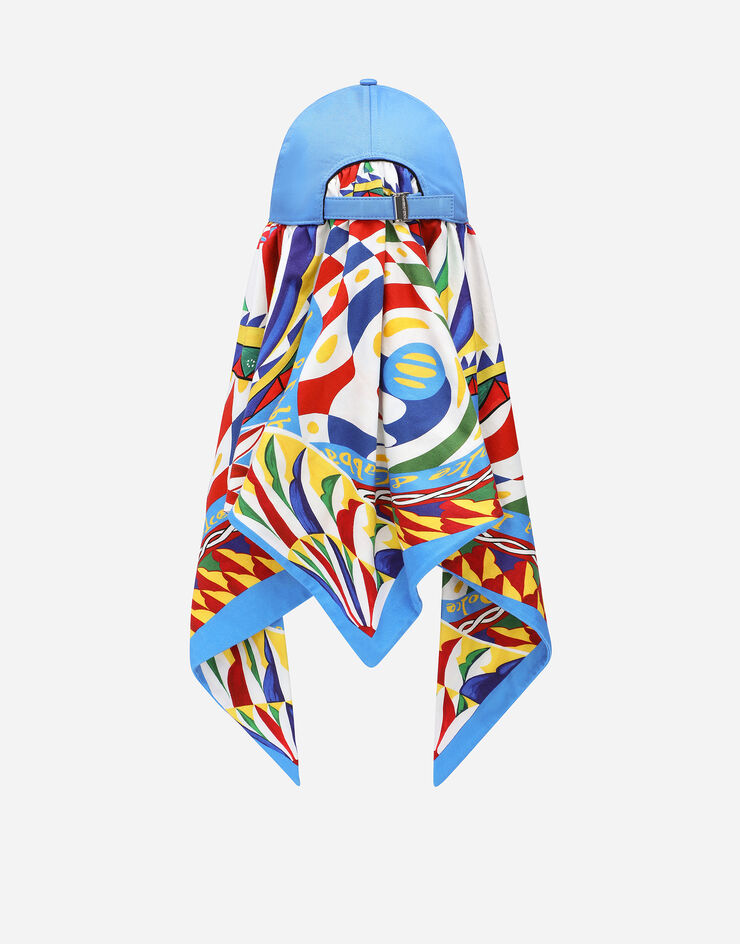 Baseball cap with Carretto-print scarf in Multicolor for for Men ...