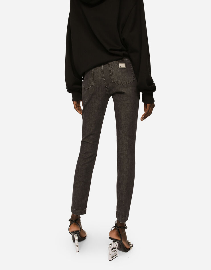 Deep blue denim Audrey jeans with ripped details en Multicolor de Mujer ...