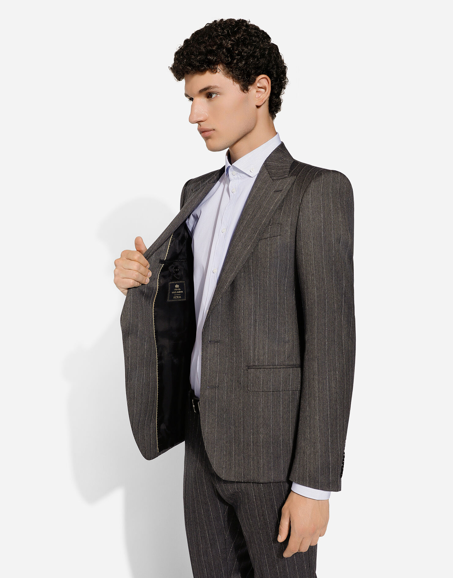 Single-breasted Sicilia-fit suit in Multicolor for Men | Dolce&Gabbana® US