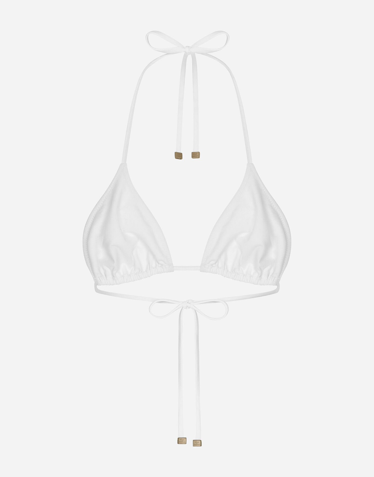 Triangle Bikini Top In White For Women Dolceandgabbana® Us