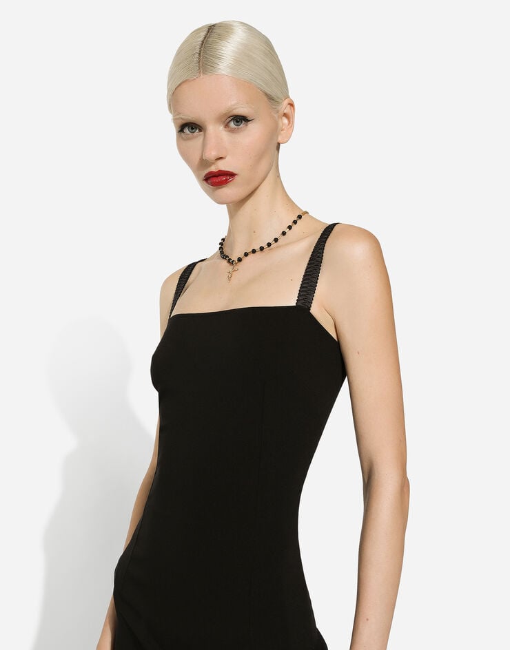 Jersey Milano Rib Sheath Dress In Black For Women Dolceandgabbana®