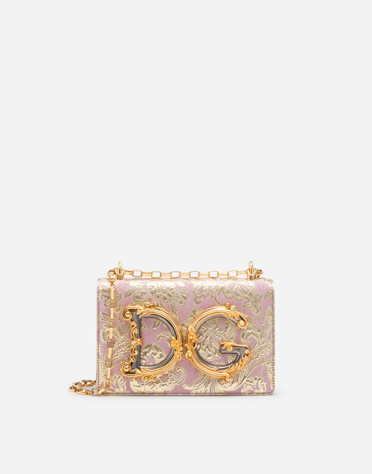 DG GIRLS バッグ ラメフローラルブロケード