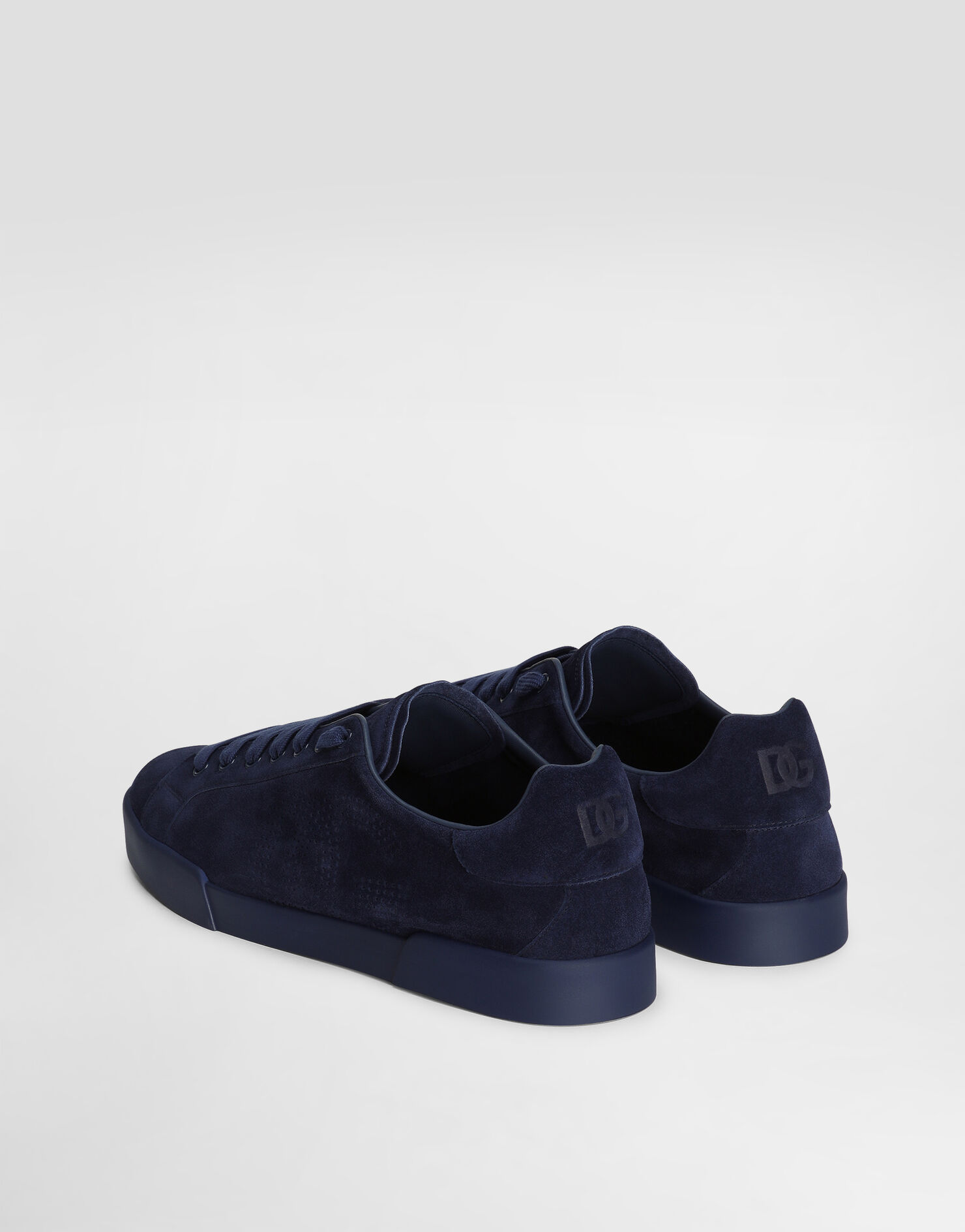 Calfskin Strobel Portofino Light sneakers in Blue for Men | Dolce ...