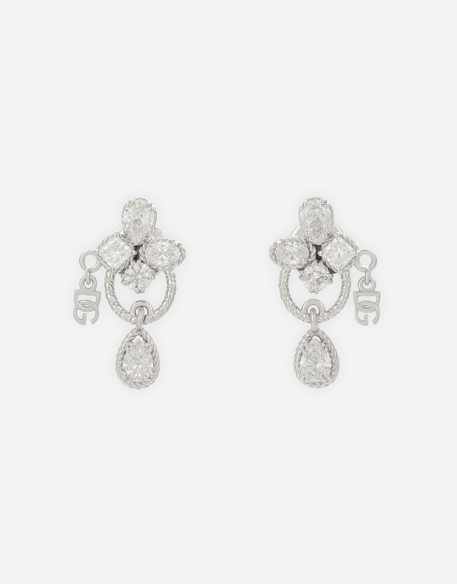 Easy Diamond earrings in white gold 18Kt and diamonds in White for ...