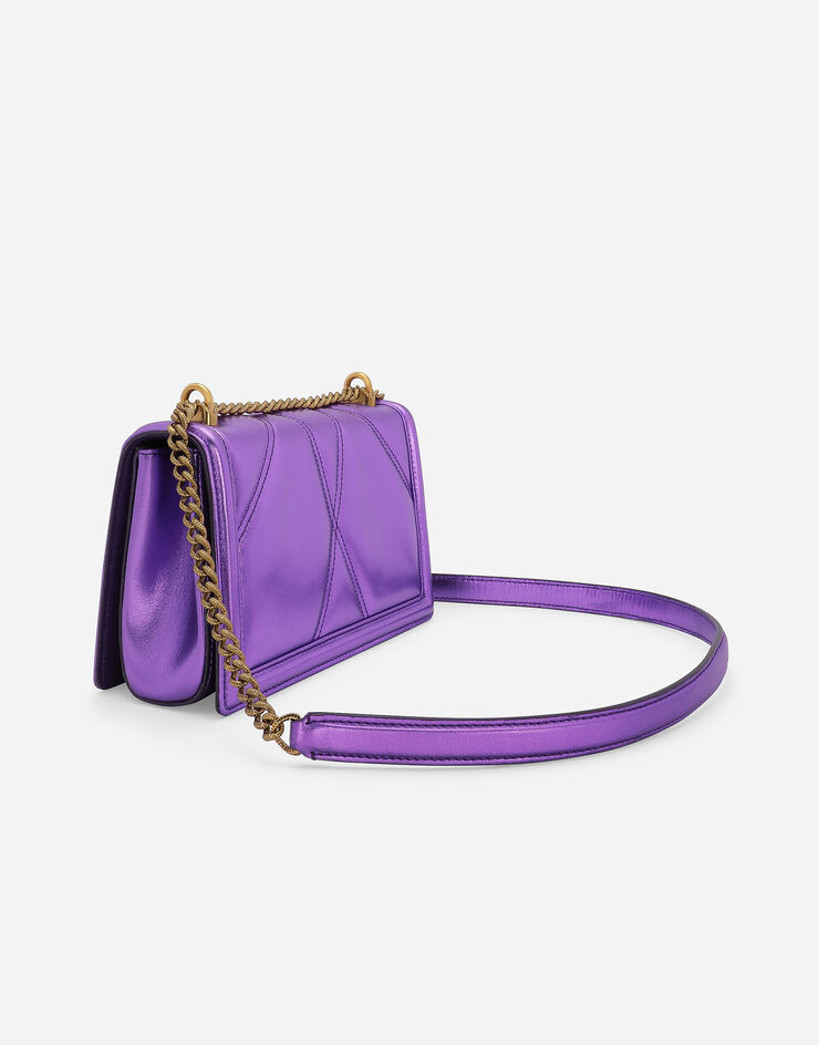 Medium Devotion shoulder bag in Purple for for Women | Dolce&Gabbana®