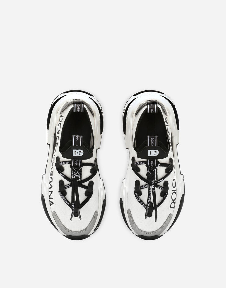 Mixed-material Airmaster sneakers in White for | Dolce&Gabbana®