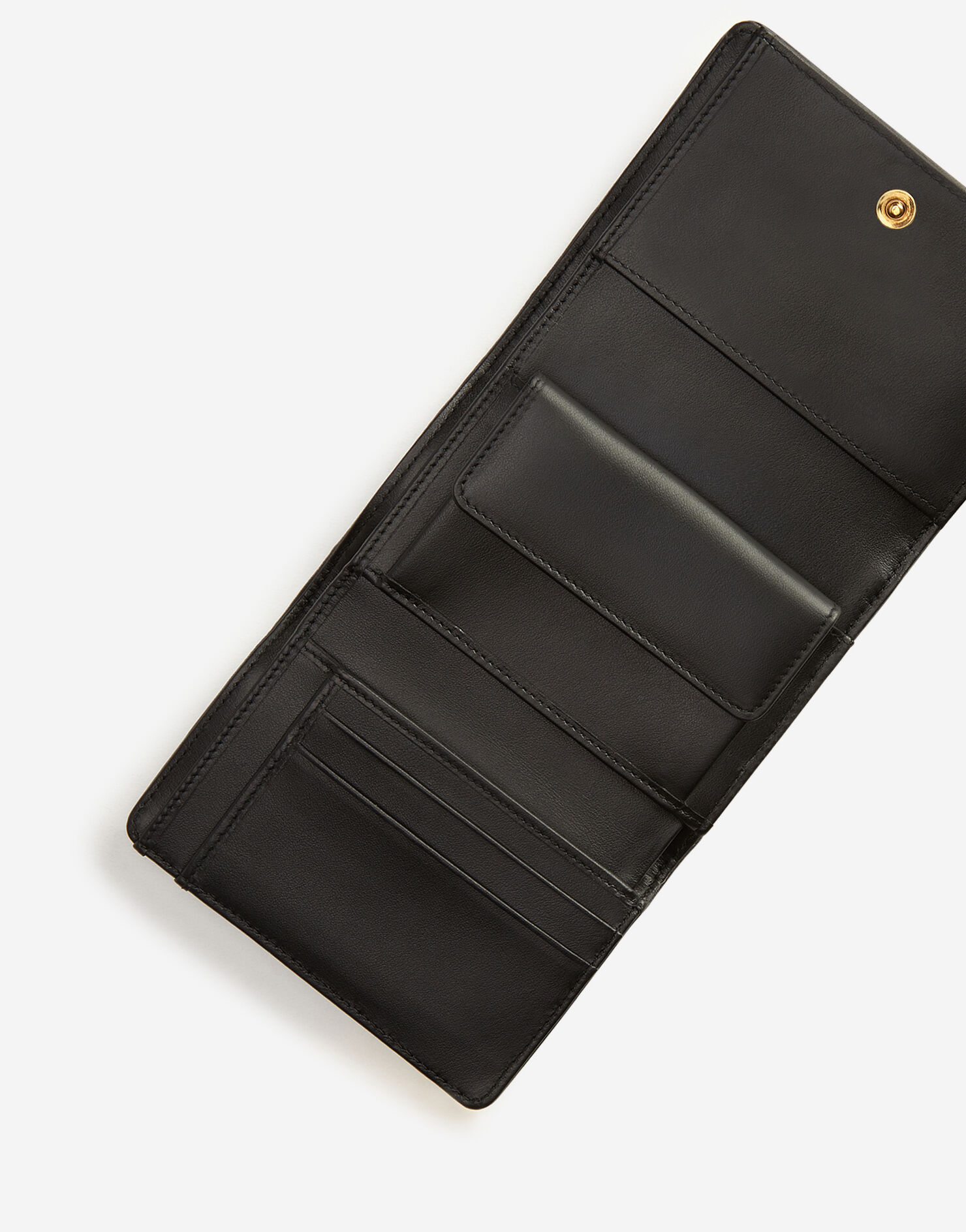 Devotion French flap wallet in BLACK for Women | Dolce&Gabbana® US