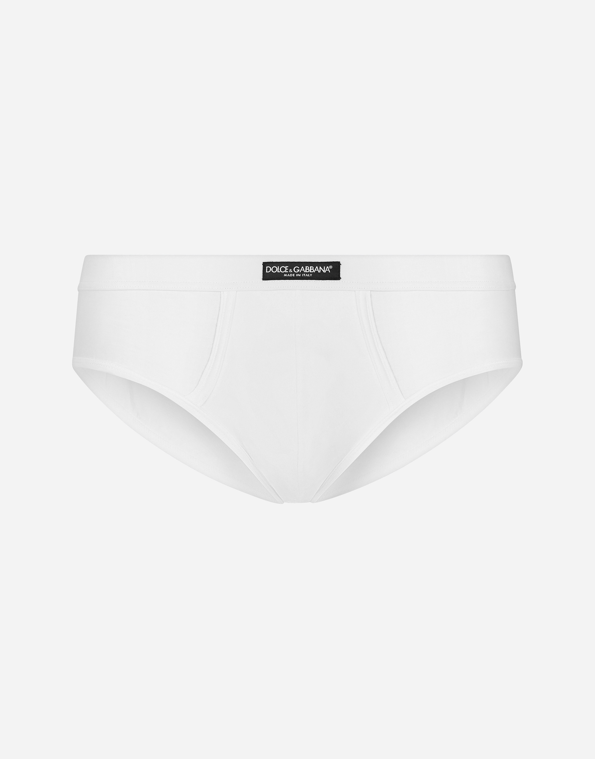 Two-way stretch jersey Brando briefs with logo label in White for Men ...